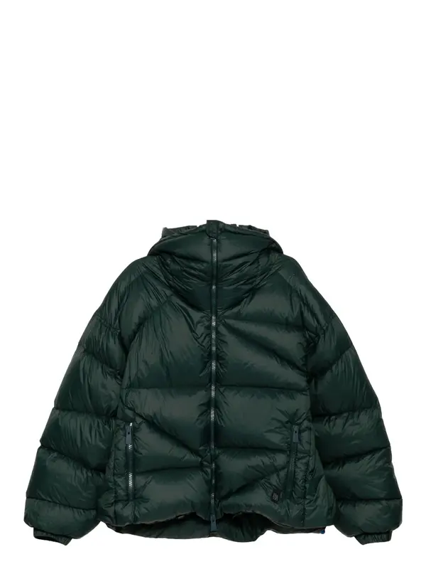 Bacon Panelled Puff Jacket - Green