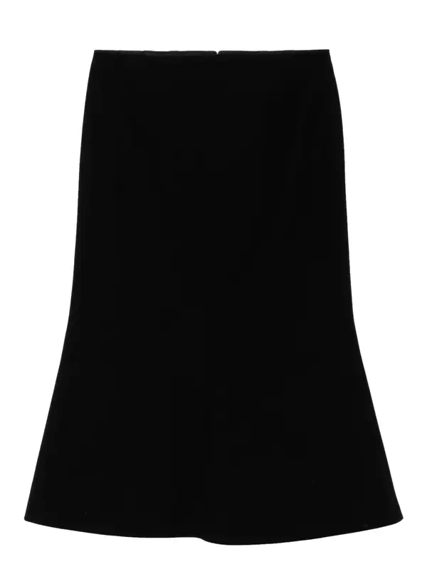 Bally Flared Midi Skirt - Black