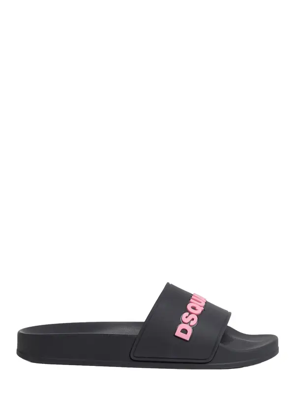 Dsquared2 Logo-print Slides - Black