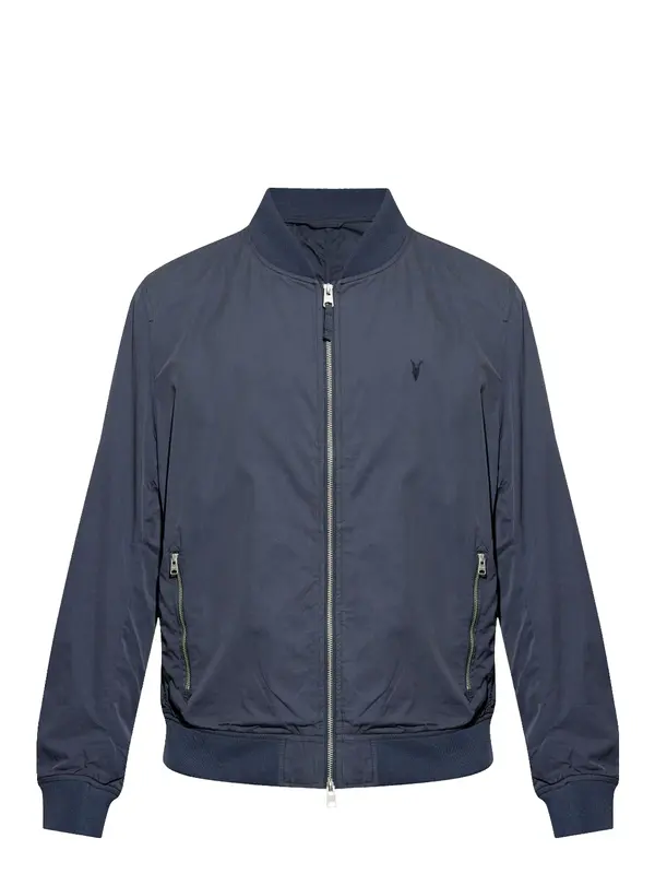 ALLSAINTS Bassett Ramskull Bomber Jacket - Blue