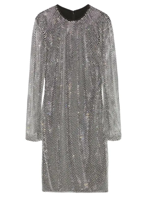 Dolce & Gabbana Crystal-embellished Mini Dress - Silver