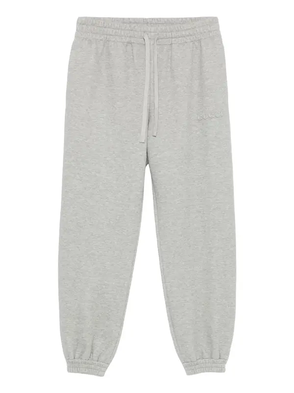 Gucci Logo-embossed Track Pants - Grey
