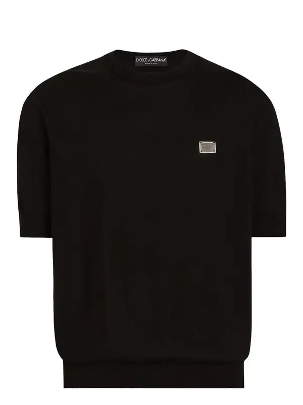 Dolce & Gabbana Logo-plaque T-shirt - Black