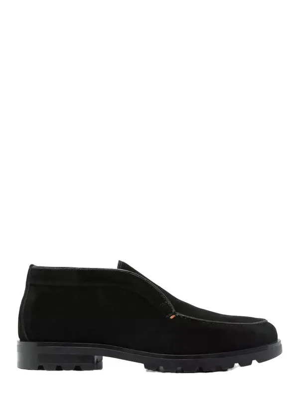 Santoni Suede Boots - Black