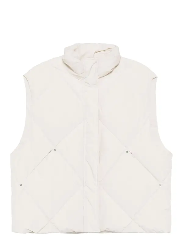 TOUT A COUP Down Gilet - White