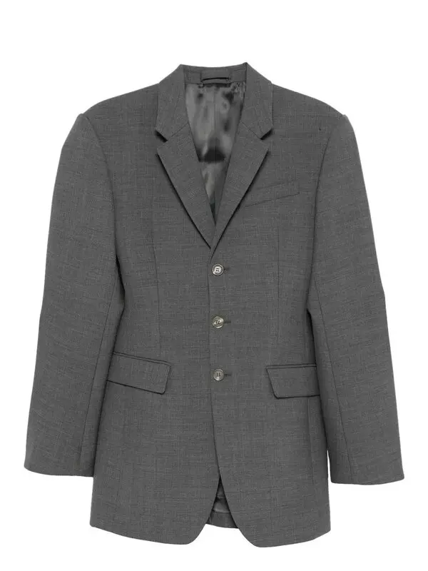 Wardrobe.NYC Longline Blazer - Grey