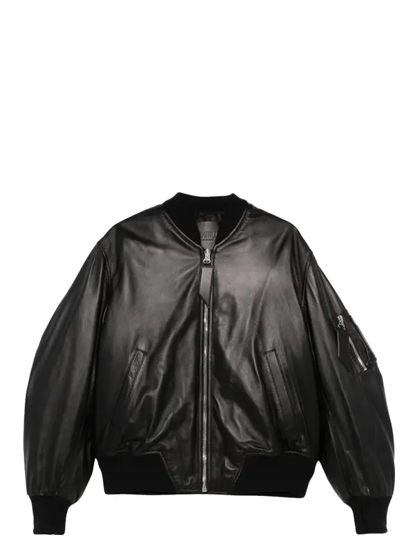 Attico Anja Bomber Jacket - Black