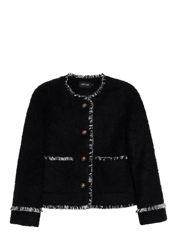 TOUT A COUP Faux-fur Jacket - Black
