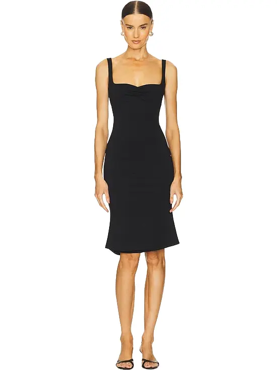 LOBA Laura Midi Dress - Black