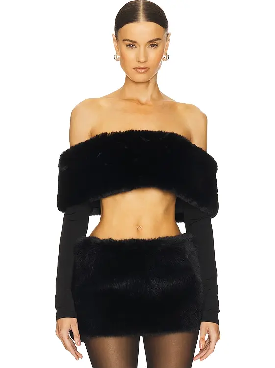 LOBA Sasha Crop Top - Black