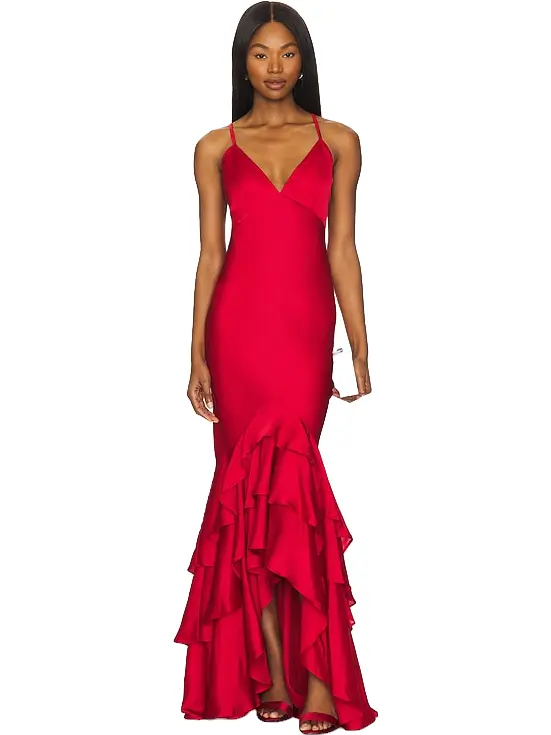 LOVERS AND FRIENDS Cleo Gown - Red
