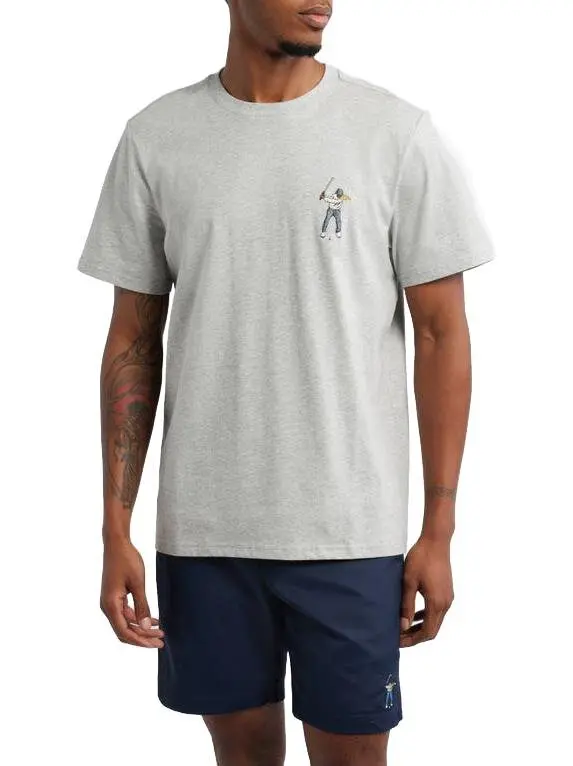 EASTSIDE GOLF Core Embroidered T-shirt - Heather Grey
