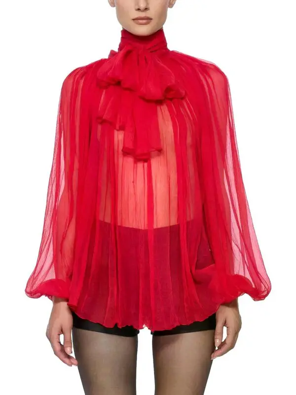 ATU BODY COUTURE Chiffon Blouse - Red