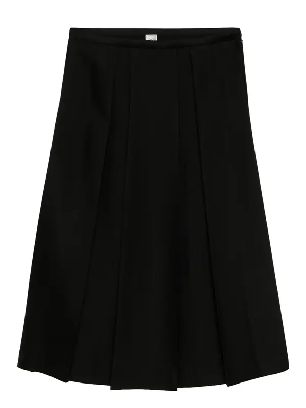 TOTEME Twinflower Midi Skirt - Black