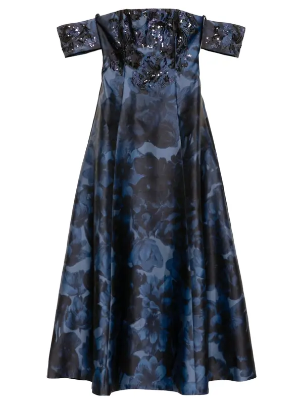 Sachin & Babi Vivien Gown - Blue