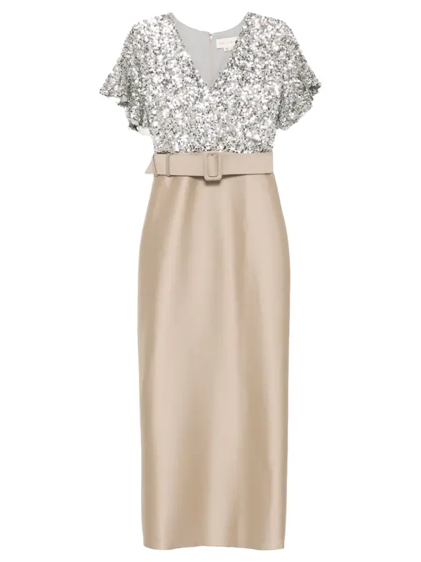 Sachin & Babi Marlene Gown - Neutrals