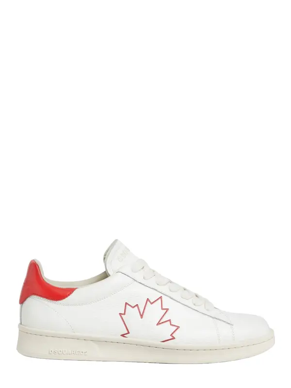 Dsquared2 Leather Low Top Sneakers - White