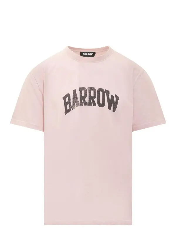 BARROW Logo-print T-shirt - Pink