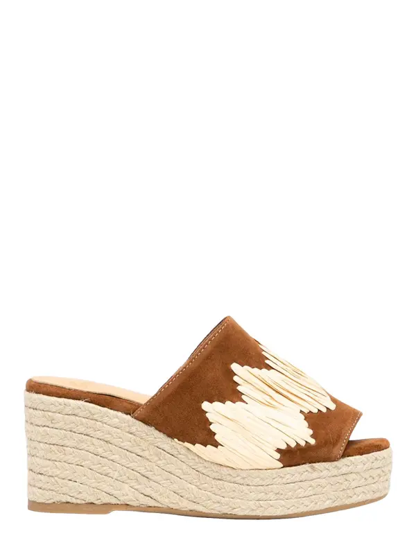 CastaÑer 80mm Eleo Wedge Espadrilles - Brown