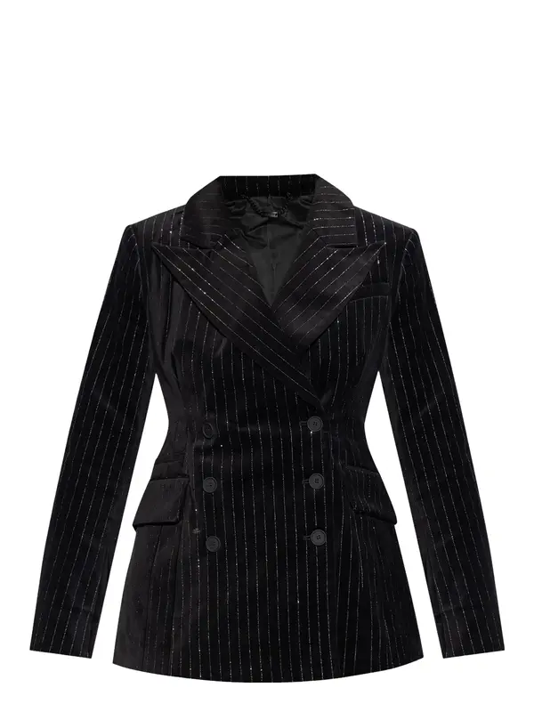 ALLSAINTS Sevenh Pinstripe Blazer - Black