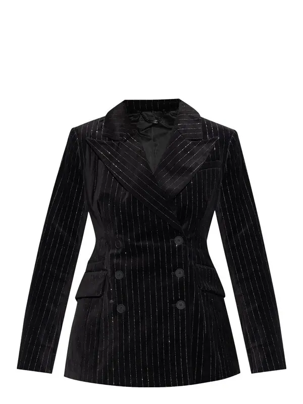 ALLSAINTS Sevenh Pinstripe Blazer - Black
