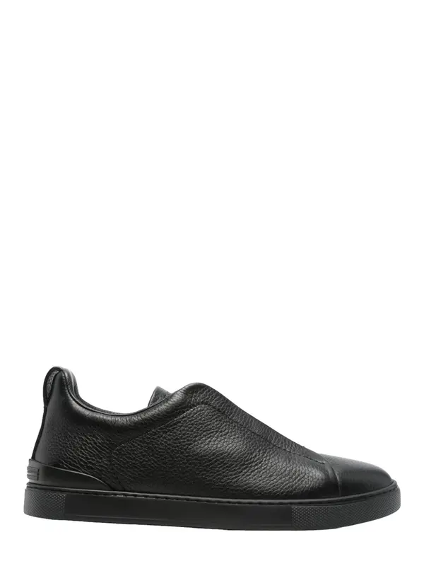 Zegna Triple Stitch Sneakers - Black