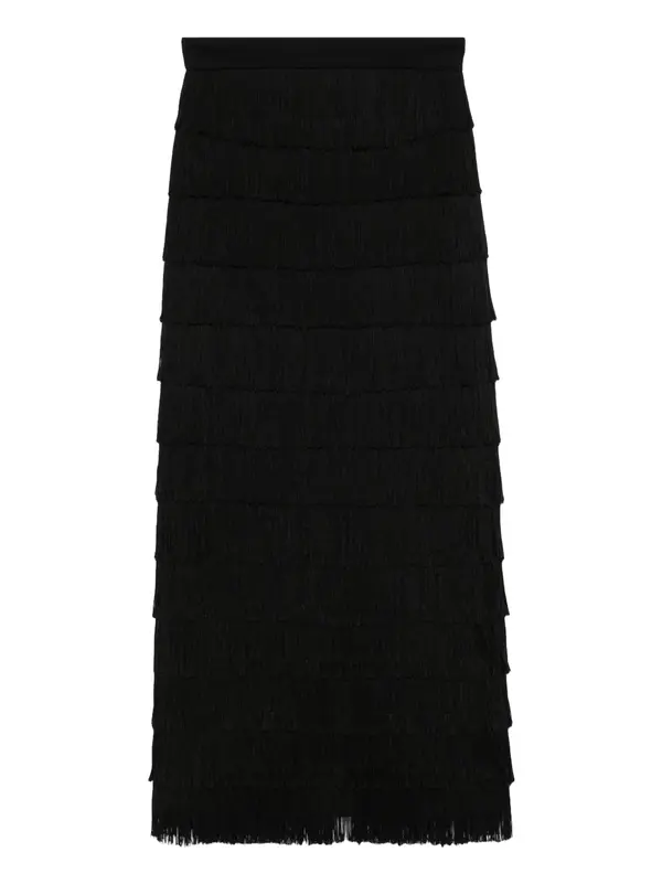 Dorothee Schumacher Fringed Maxi Skirt - Black