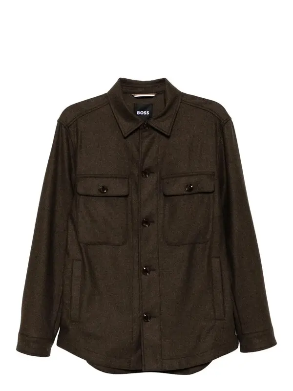 BOSS Shirt Jacket - Brown