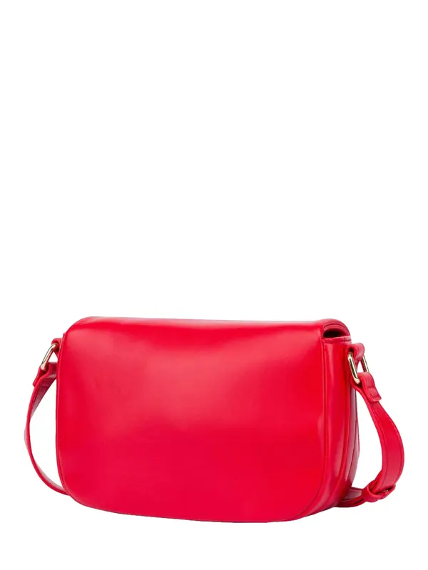 Moschino Logo-engraved Cross Body Bag - Red