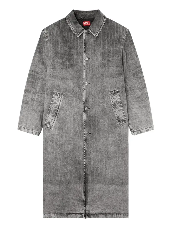 DIESEL® D-jack-s1 Single-breasted Coat - 02 Dark Grey
