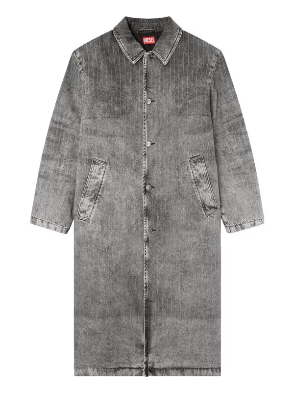 DIESEL® D-jack-s1 Single-breasted Coat - 02 Dark Grey