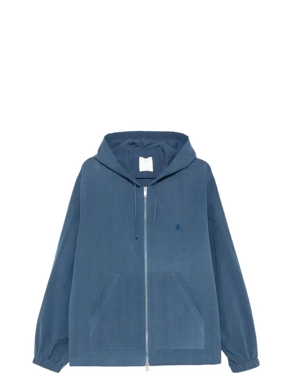 Givenchy 4g-motif Cotton Hoodie - Blue