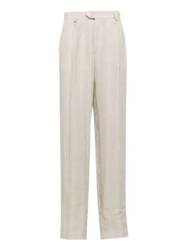 Oliver Spencer Straight-leg Linen Trousers - Neutrals
