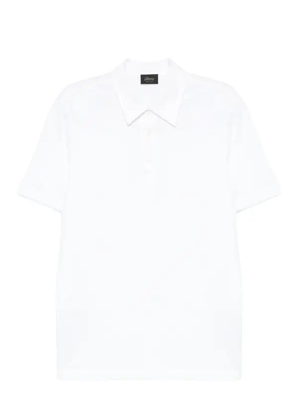 Brioni Cotton Polo Shirt - White