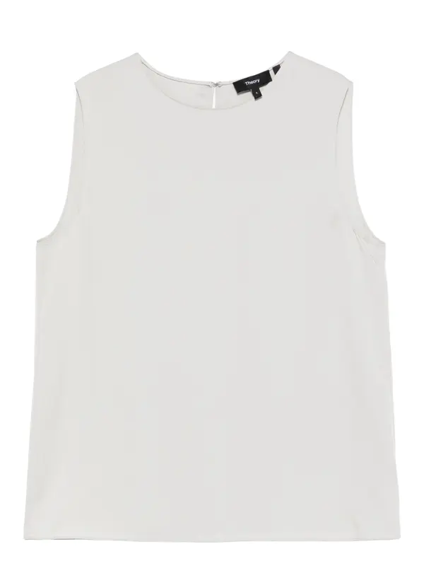 Theory Straight Shell Tank Top - Grey