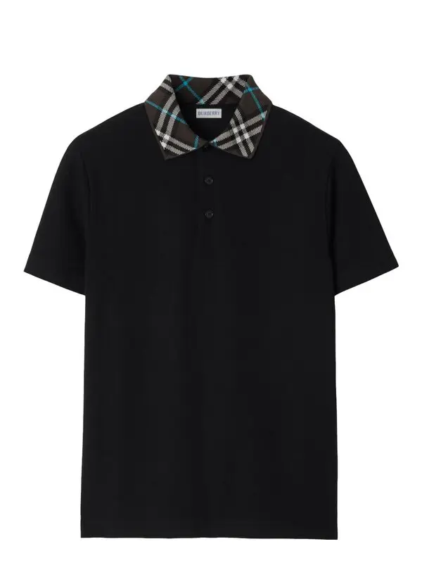 Burberry Cotton Polo Shirt - Black