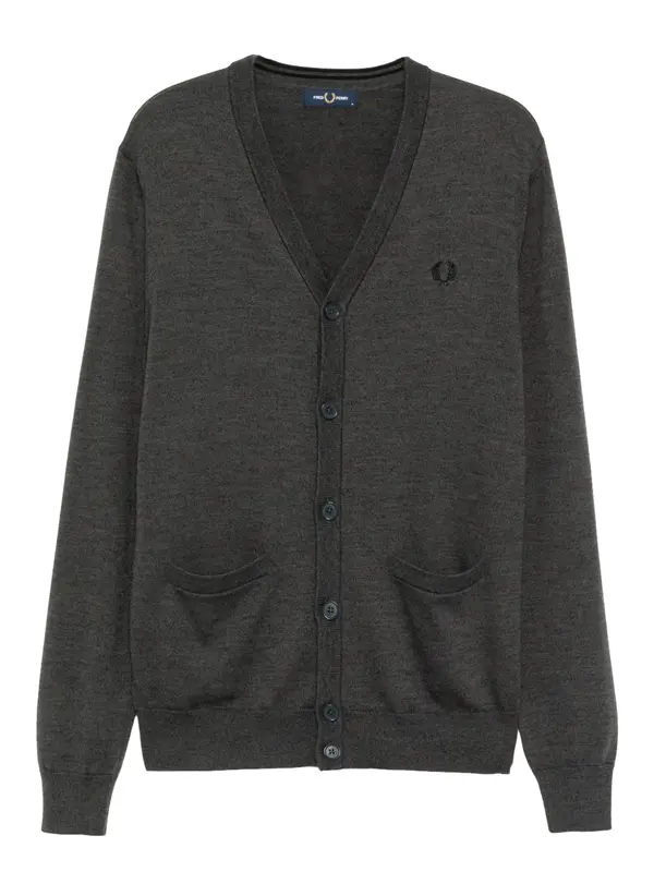 Fred Perry Classic Cardigan - Grey
