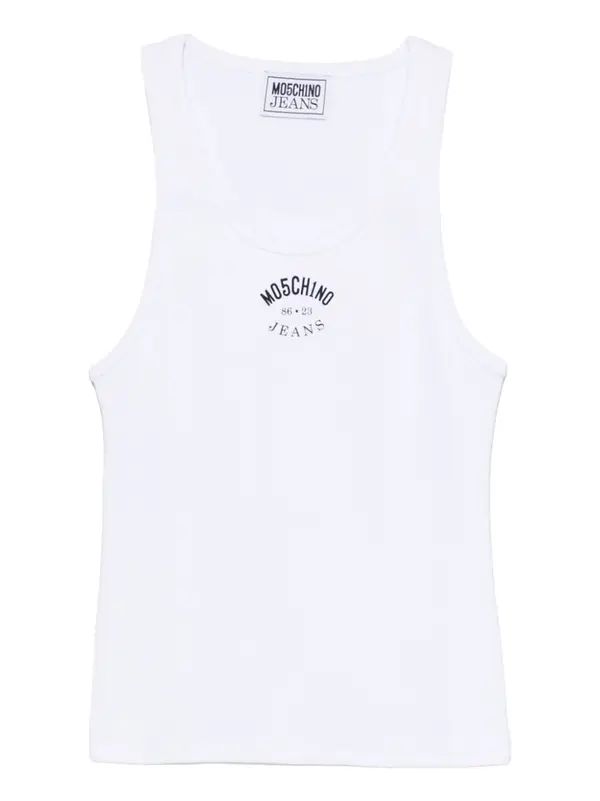 Moschino Logo-print Tank Top - White