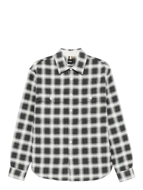 BOSS Plaid Shirt - Black