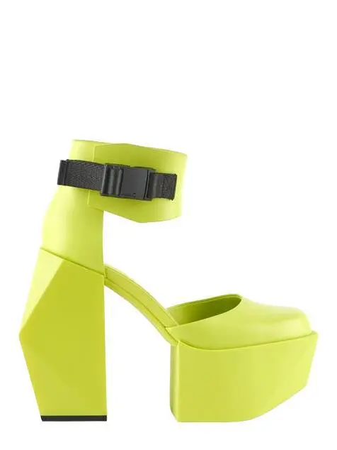 United Nude Stage D2 Platform Pumps - Cyber Lime