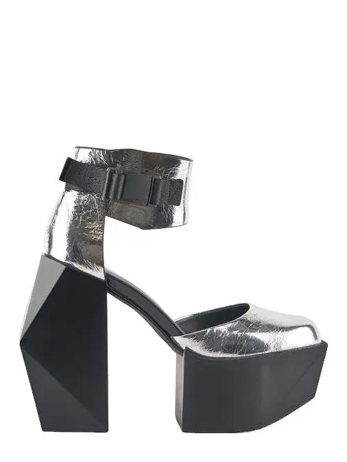 United Nude Stage D2 Platform Pumps - Silver
