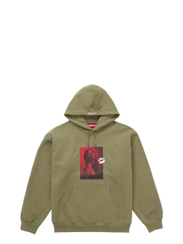 Supreme Kate Moss Hooded Sweatshirt - Light Olive