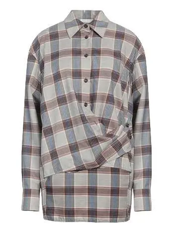 LOW CLASSIC Tartan Shirt - Light Grey