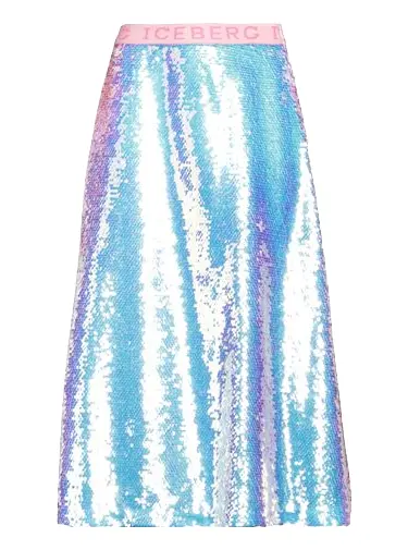 Iceberg Sequined Midi Skirt - Blue