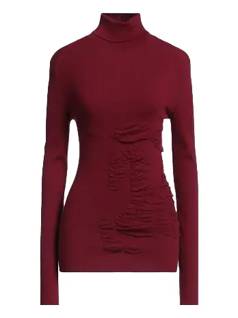 Burberry Knitted Turtleneck Top - Red