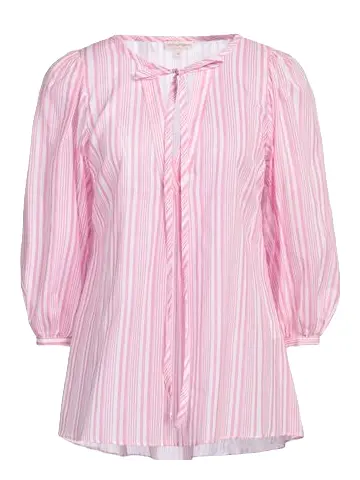 CAMICETTASNOB Woven Striped Top - Magenta