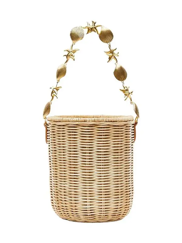 Poolside Island Bucket Bag - Natural