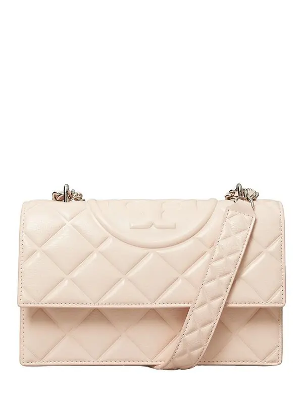 Tory Burch Small Fleming Leather Shoulder Bag - Soft Pink