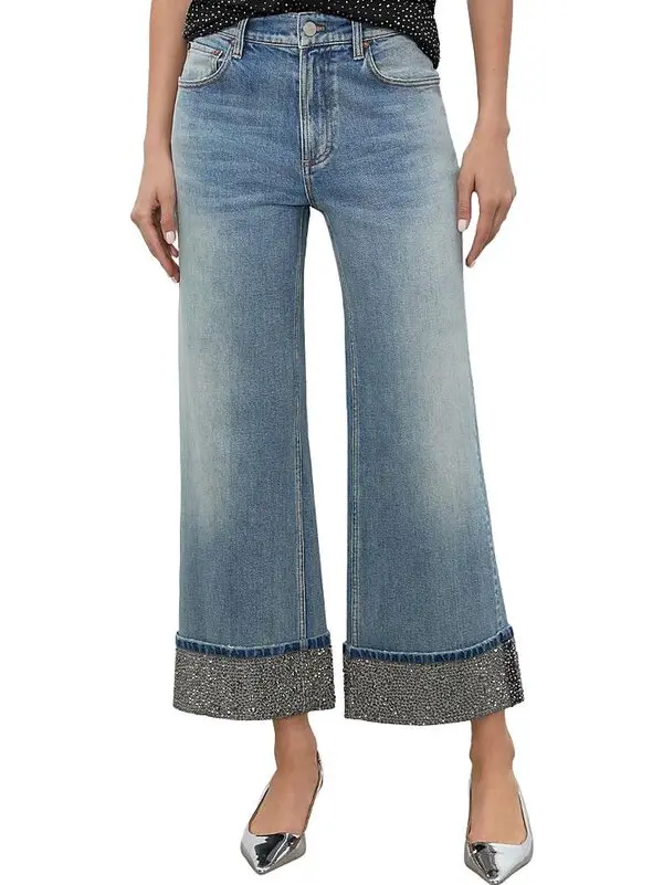 Alice + Olivia Weezy High-rise Ankle Jeans - Sierra Lig
