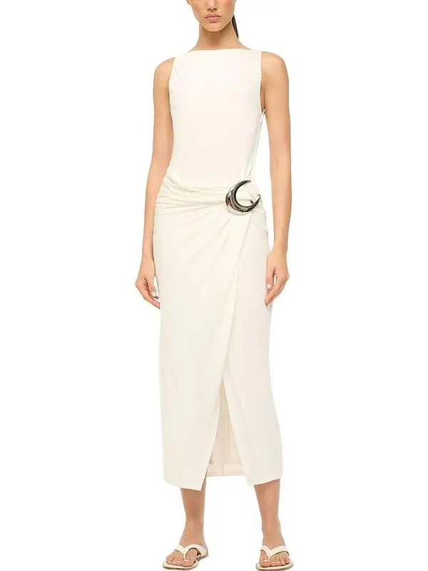 Staud Talia Midi Dress - Ivory
